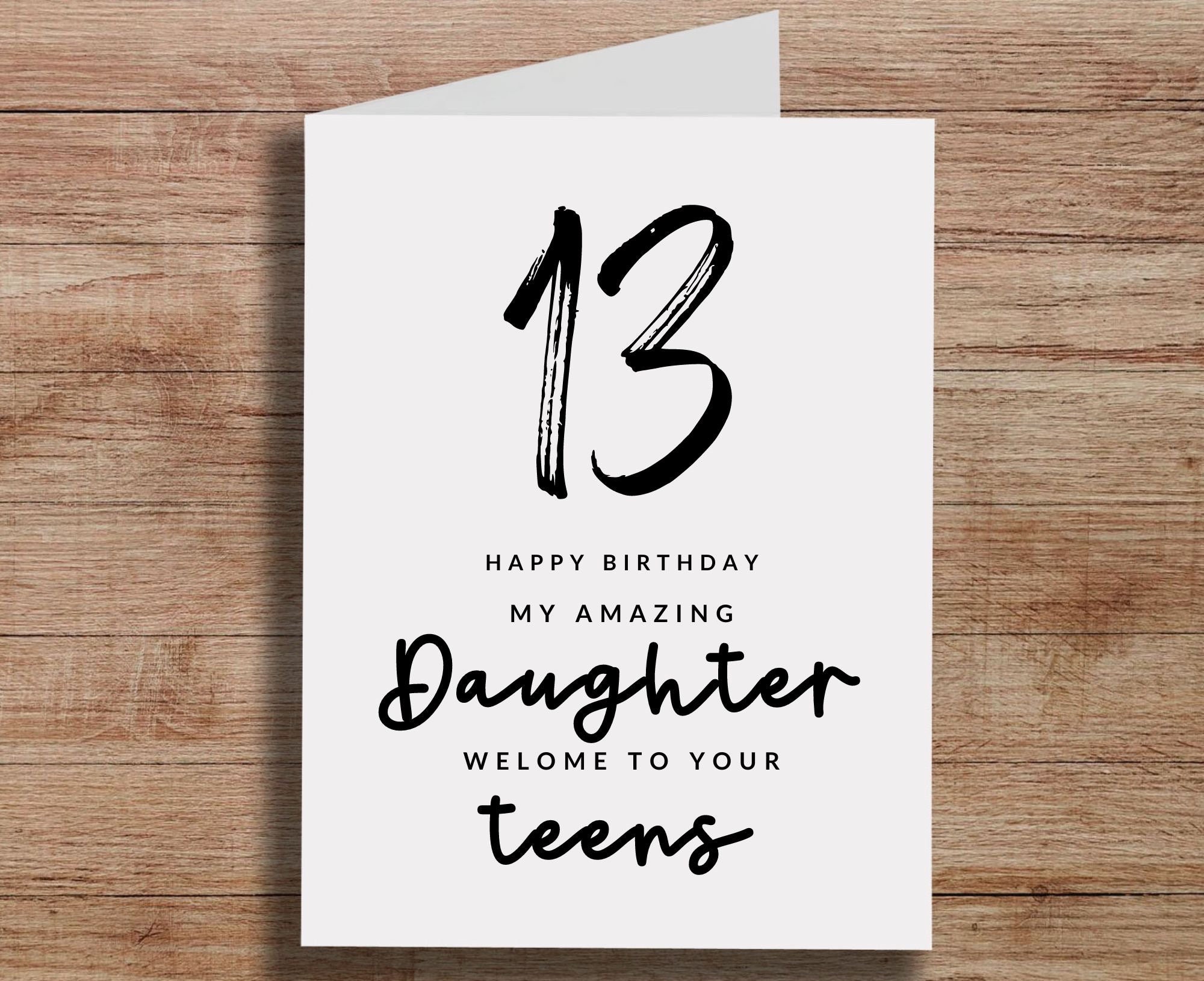 13th Birthday, Card for 13 Years Old, Happy Birthday My Amazing ...