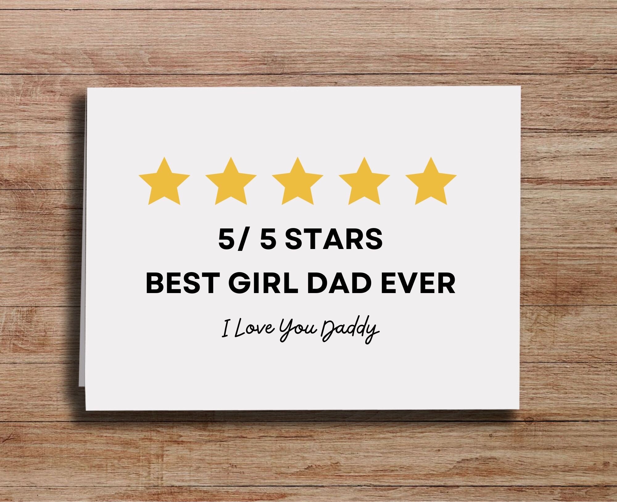 Dad Birthday Card Father Daughter Card I Love You Daddy - Etsy