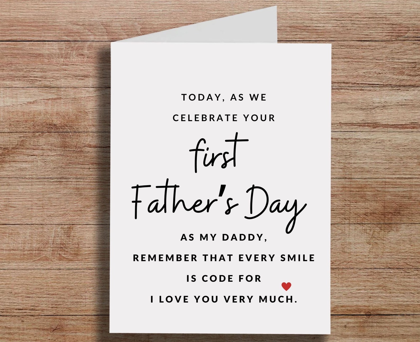 Father's Day Card for First Time Father, Grandpa, Grandma, or Any ...