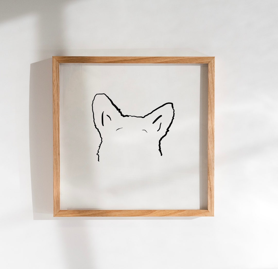 Corgi Line Drawing - Etsy
