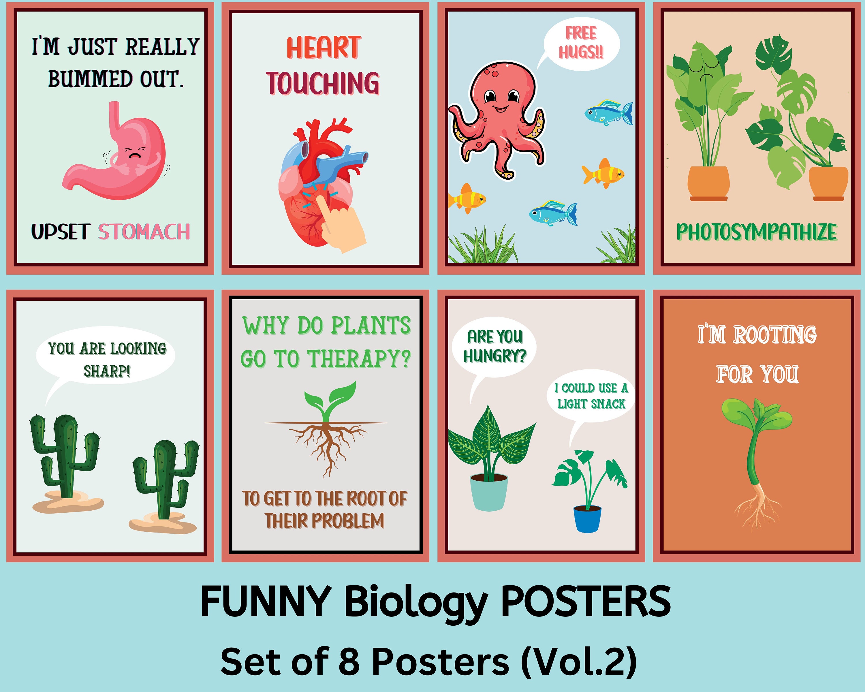 Funny Biology Posters Biology Puns Cool Jokes and Meme - Etsy