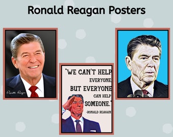 Ronald Reagan Quote Poster - Etsy