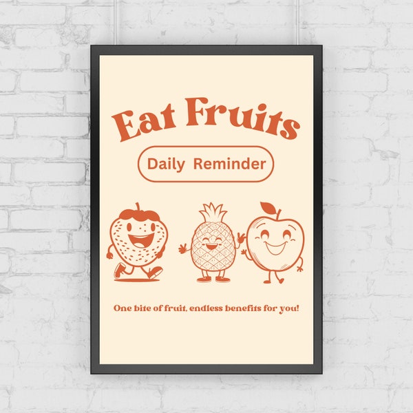 Vintage Poster Fruit - Etsy