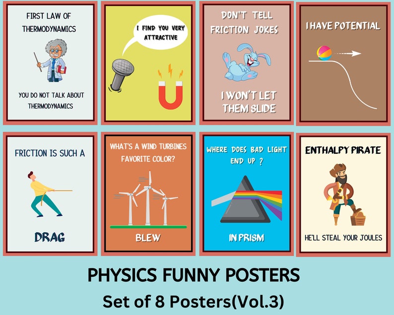 Funny Physics Posters Physics Puns Cool Jokes and Memes - Etsy Funny Physics Posters Physics Puns Cool Jokes and Memes - Etsy
