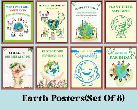 Poster On Save Environment For Kids