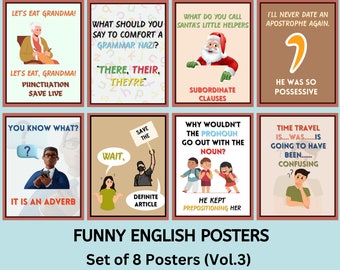 Funny Grammar Poster Printable - Etsy