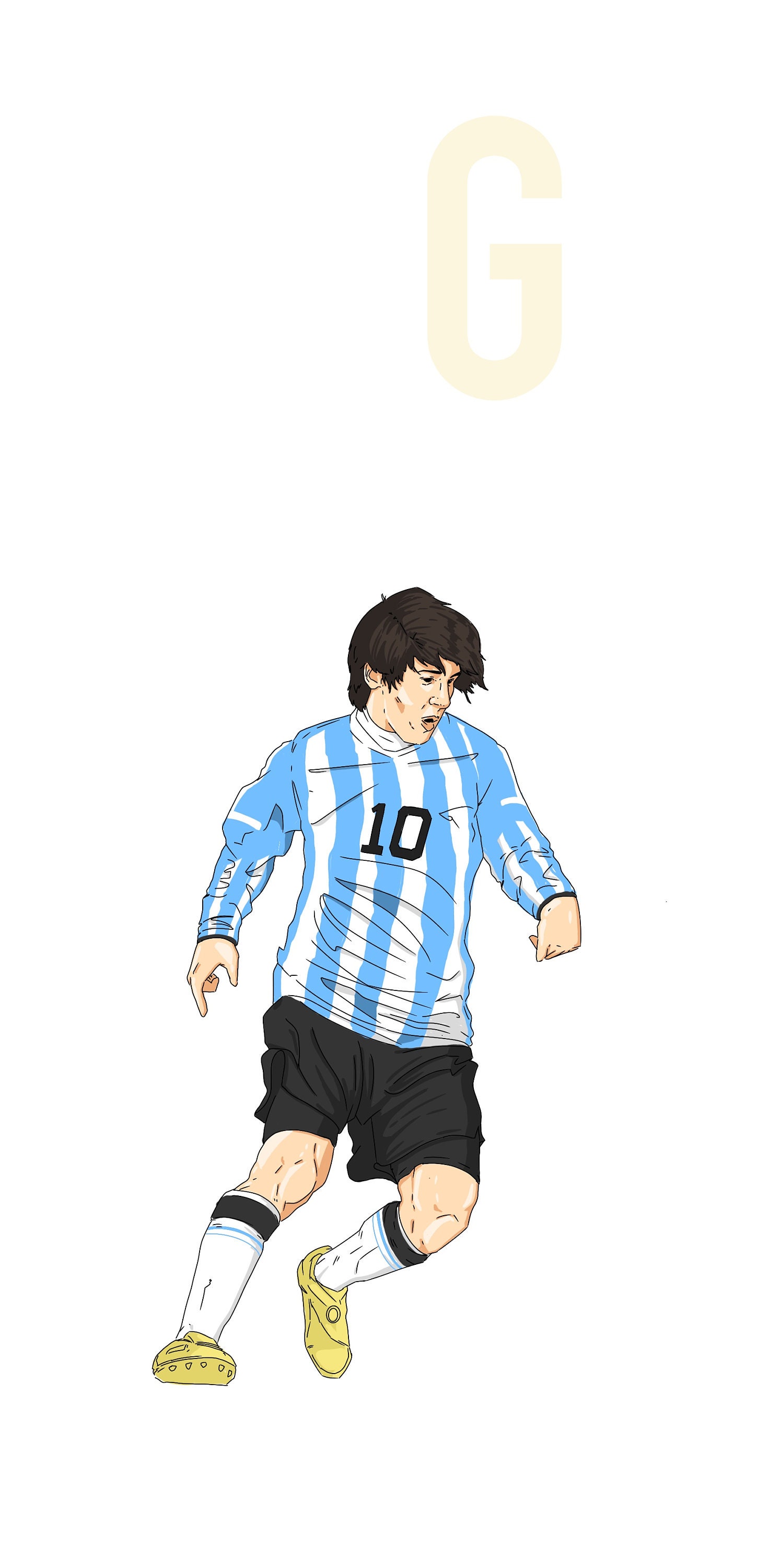 The Goat From Argentina - Lionel Messi Modern Digital Art - Etsy