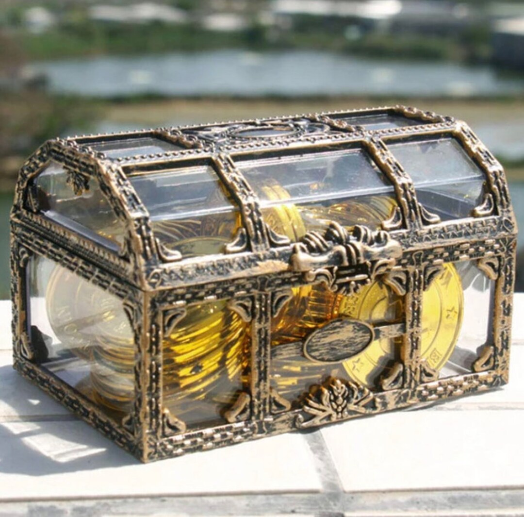 Vintage Transparent Jewelry Box Jewelry Storage - Etsy