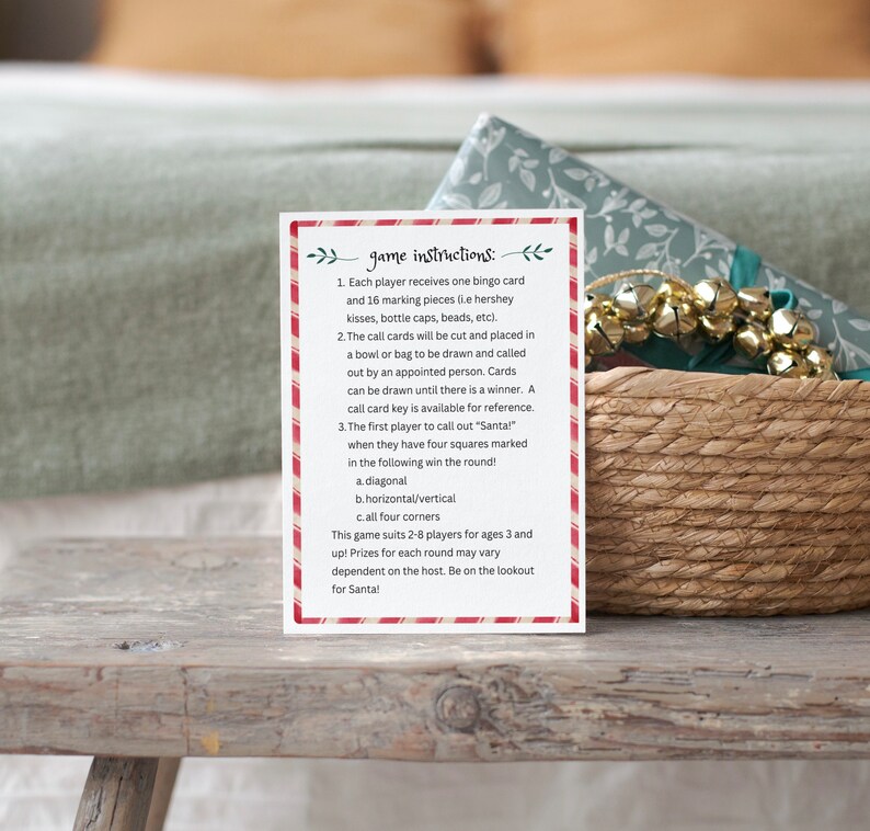 Printable Merry Christmas Bingo - Family Friendly - Etsy