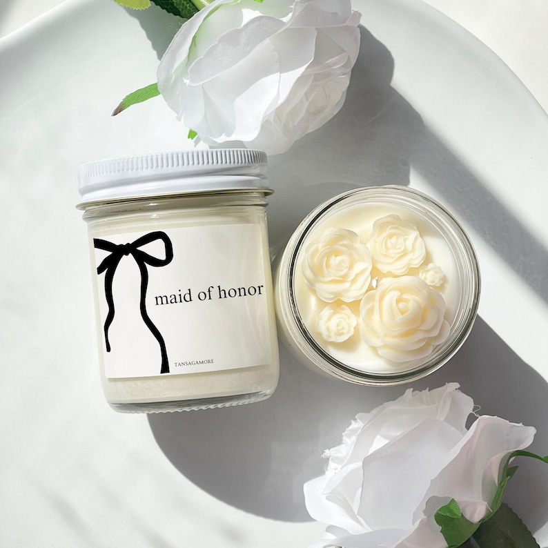 Maid of Honor Candle - Will You Be My Maid of Honor Gift - MOH Proposal ...