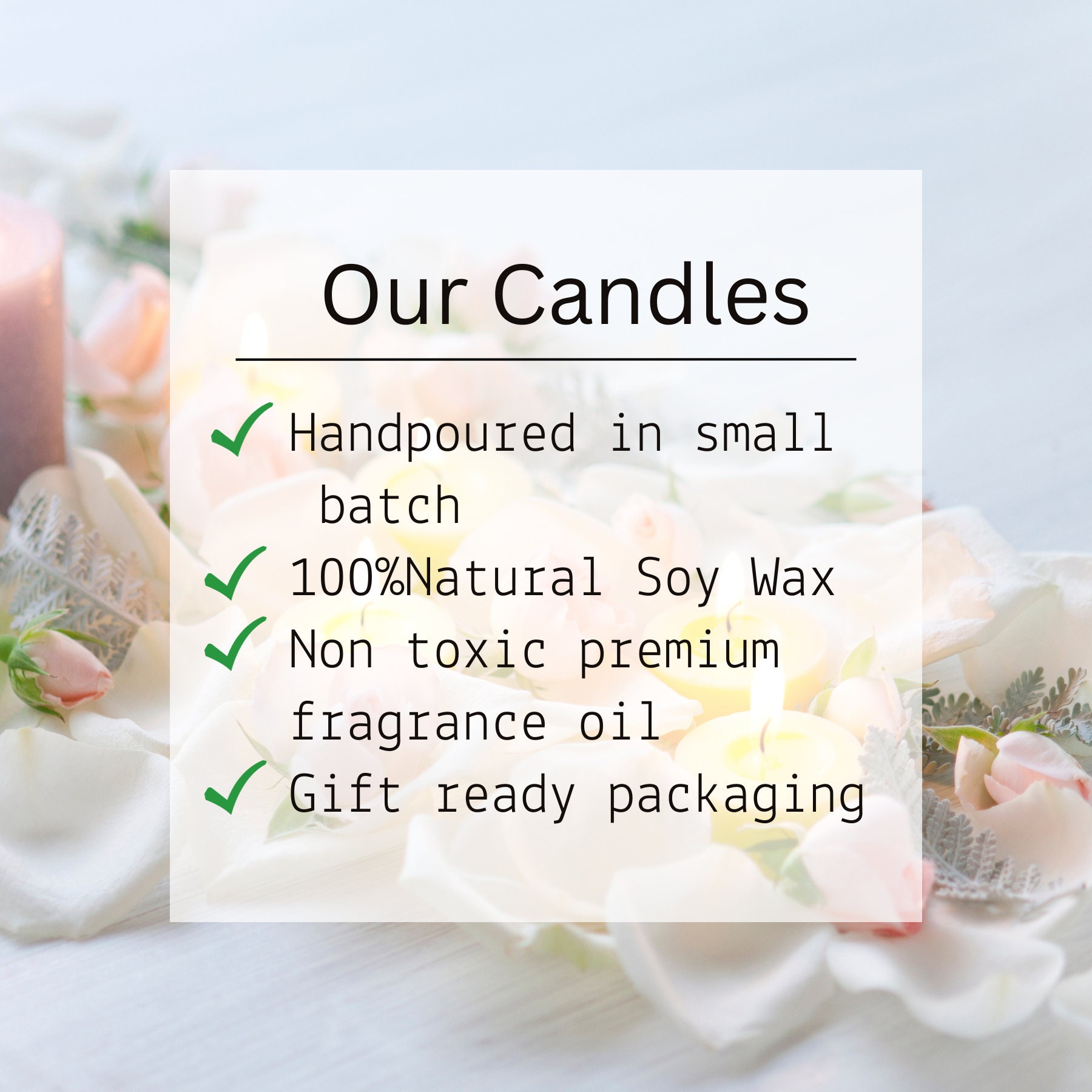 Floral Candle - Unique Bouquet Candle Gift for Her - Personalized ...