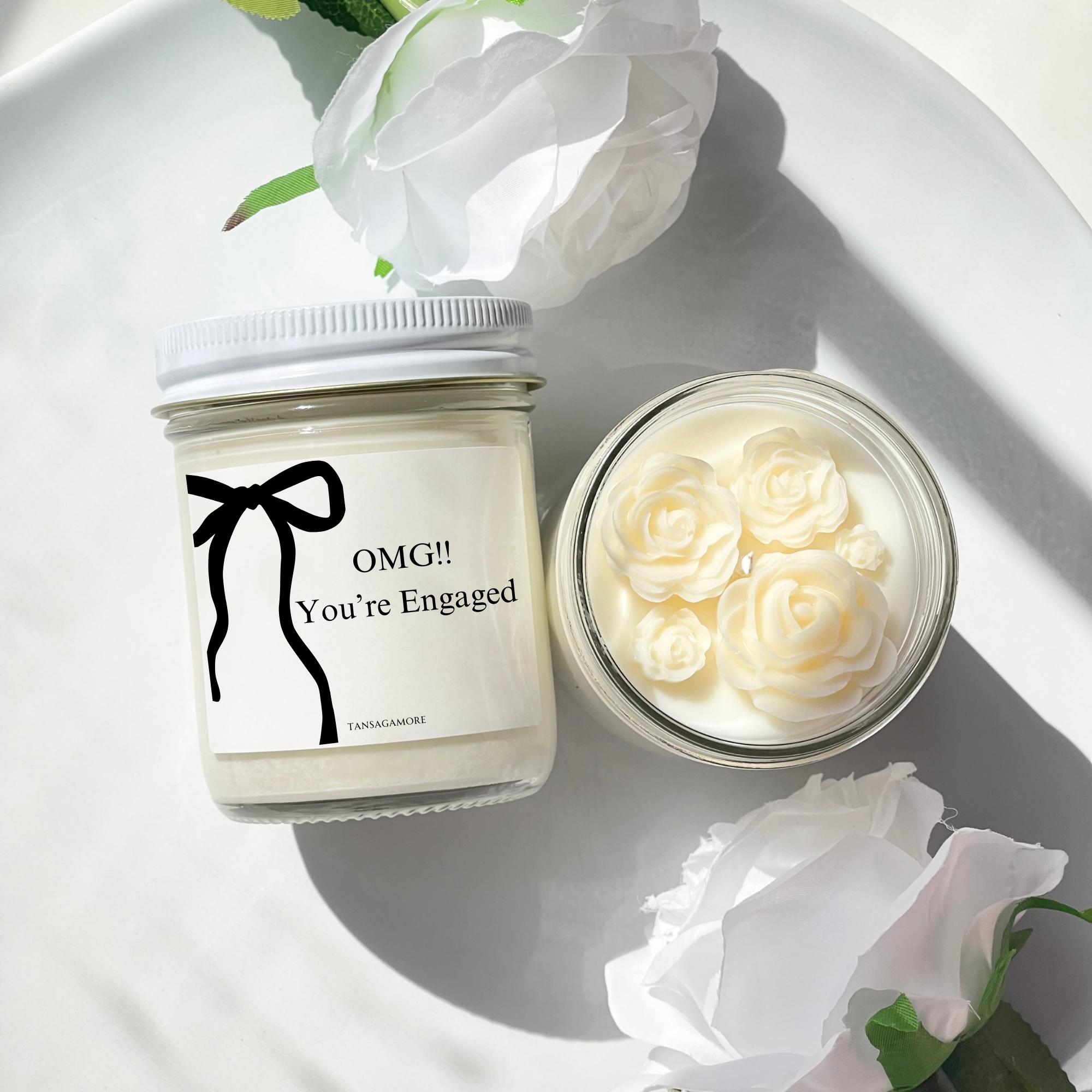 OMG! You Are Engaged - Custom Engagement Gifts, Engaged Candle ...