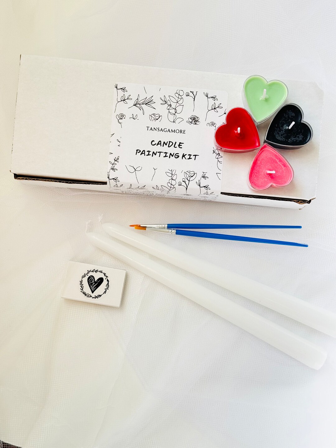 Candle Painting Kit - Taper Candle Painting Kit Gift Box - Best Gift ...