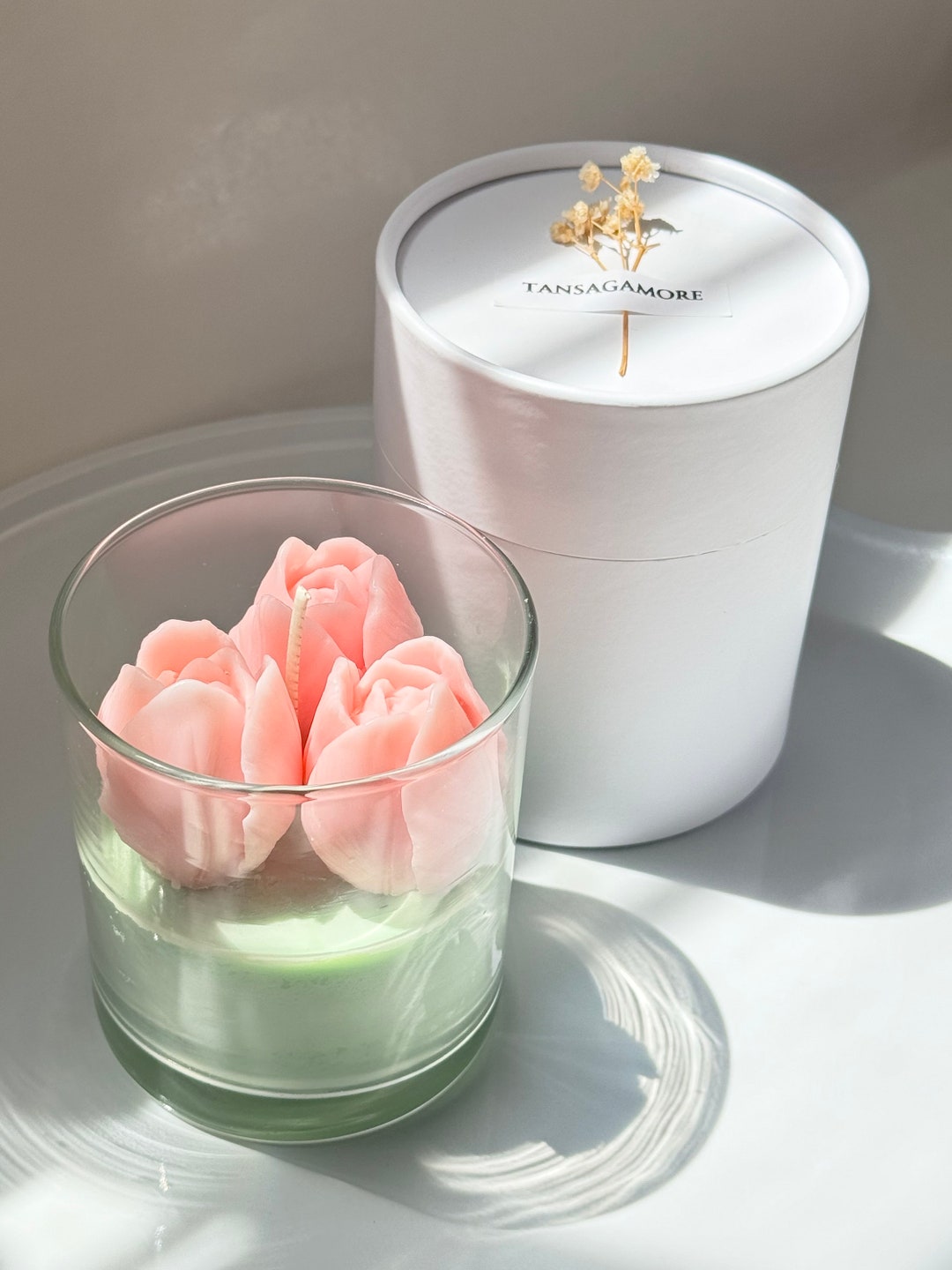Floral Candle Unique Bouquet Candle Gift for Her Personalized Custom ...