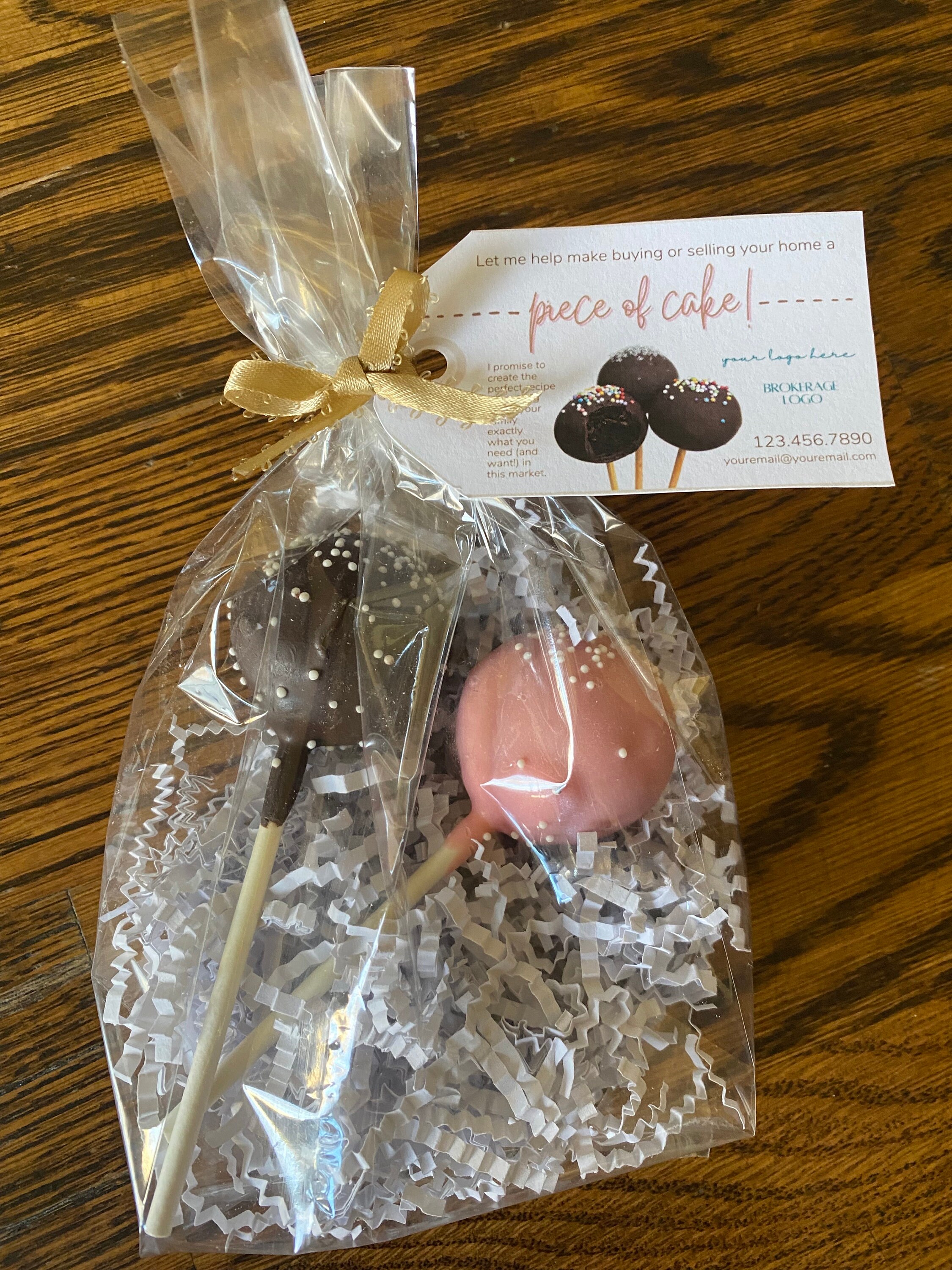 Cake Pop Pop by Tag for Real Estate (gift Tag, Cake, Cupcake) - Etsy