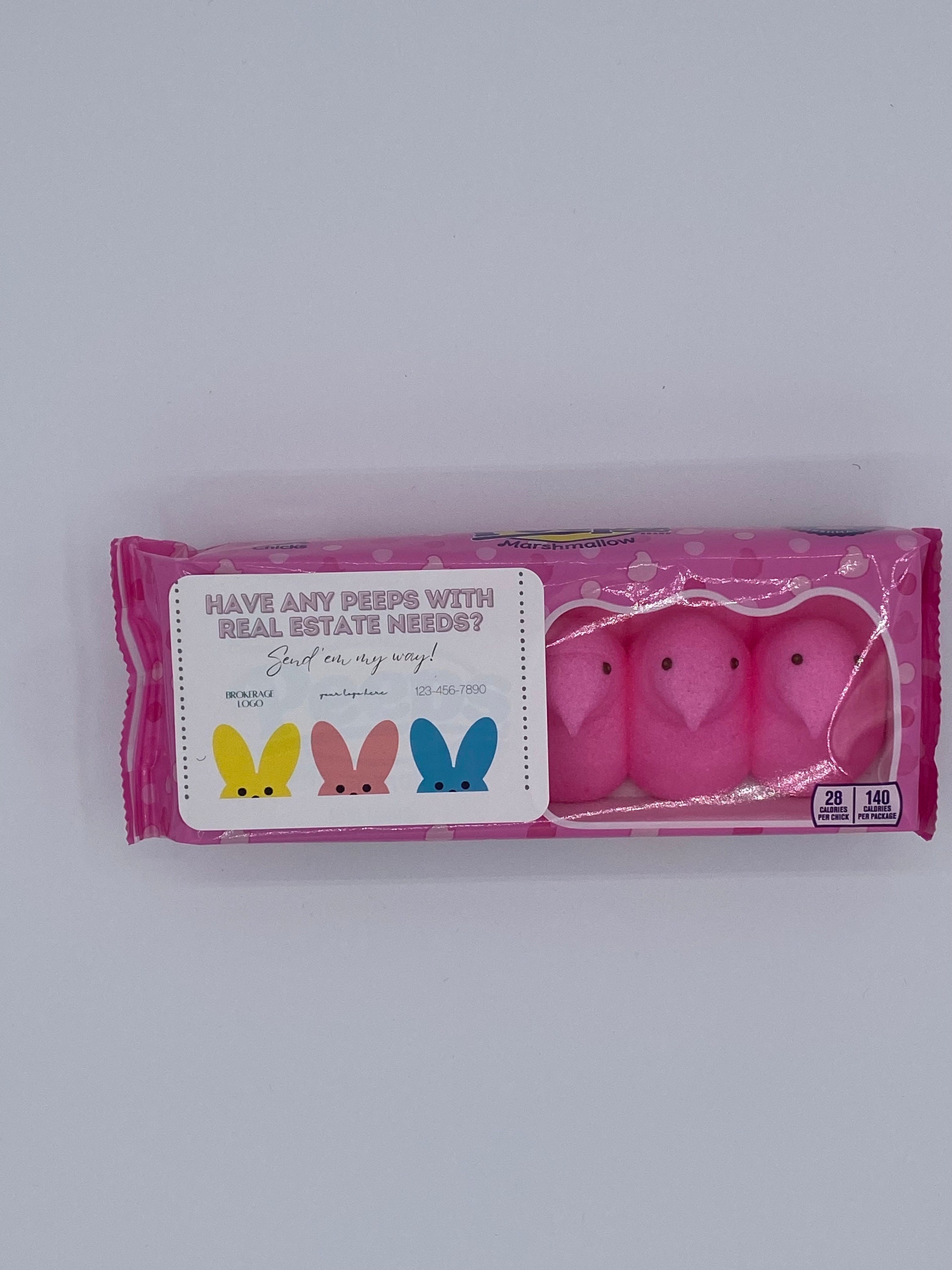 Peeps Pop by Tag, Easter, April, Editable in Canva, Real Estate - Etsy