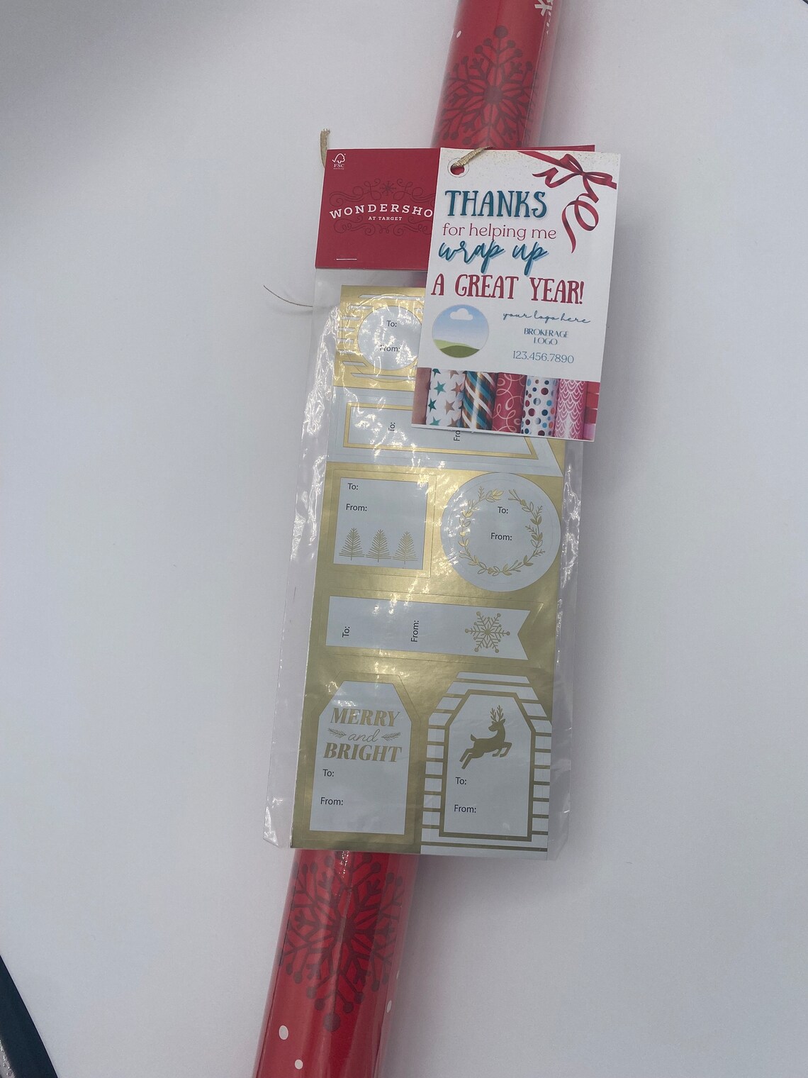 Wrapping Paper Pop by Tag for Real Estate, Christmas, December ...