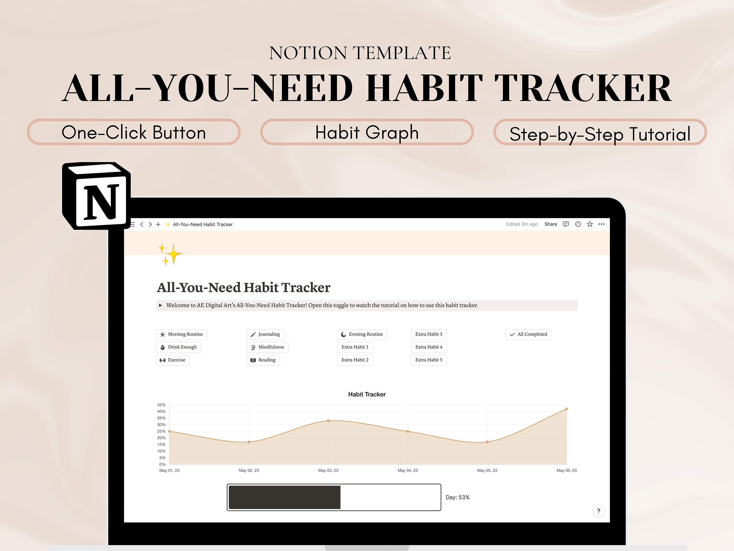 Notion Habit Tracker Notion Template Habit Tracker - Etsy