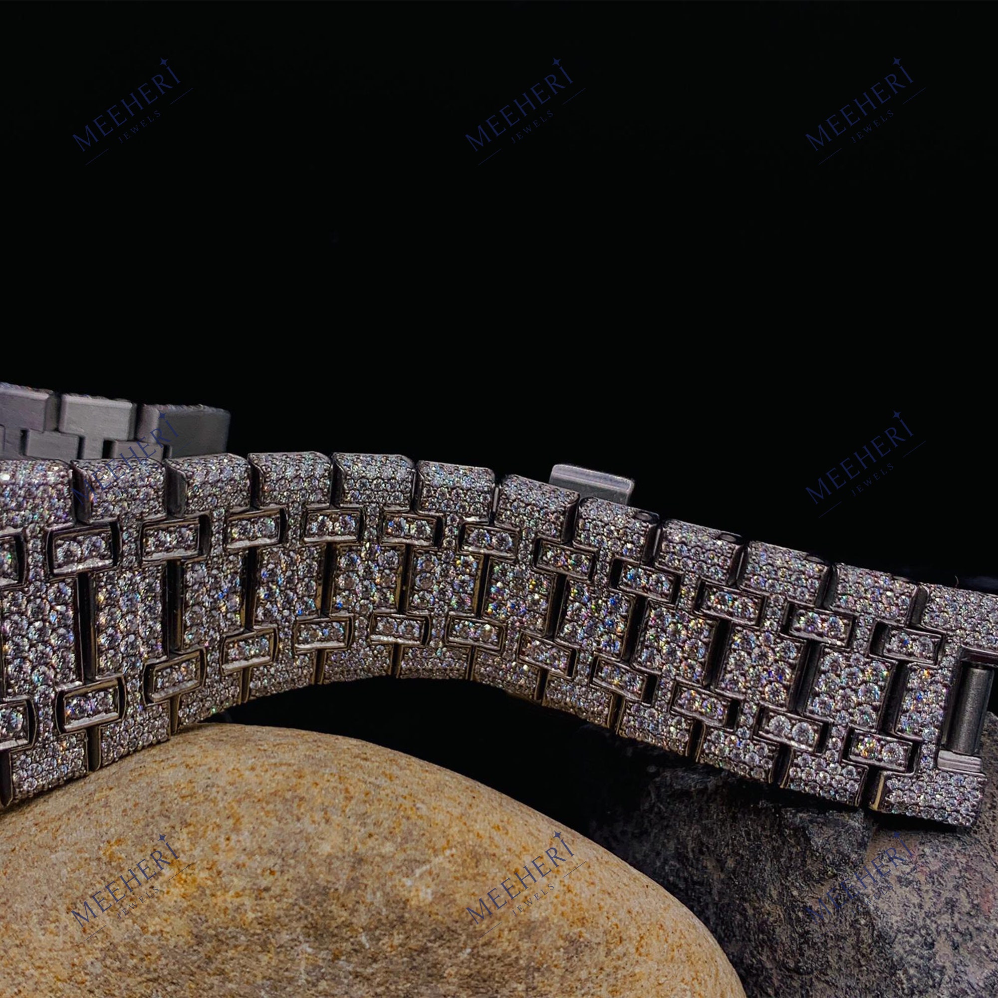 Iced Out Diamond Watch for Men, Diamond Quartz Watch, Wholesale Watches ...