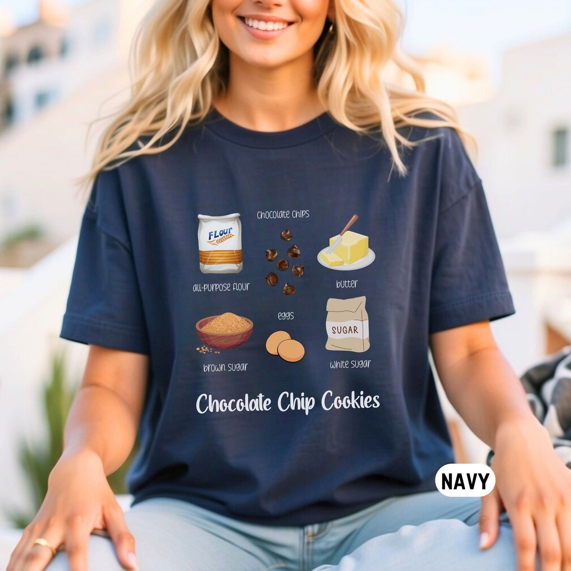 Chocolate Chip Cookies Shirt Recipe Food T-shirt Cooking Shirt Cookie ...