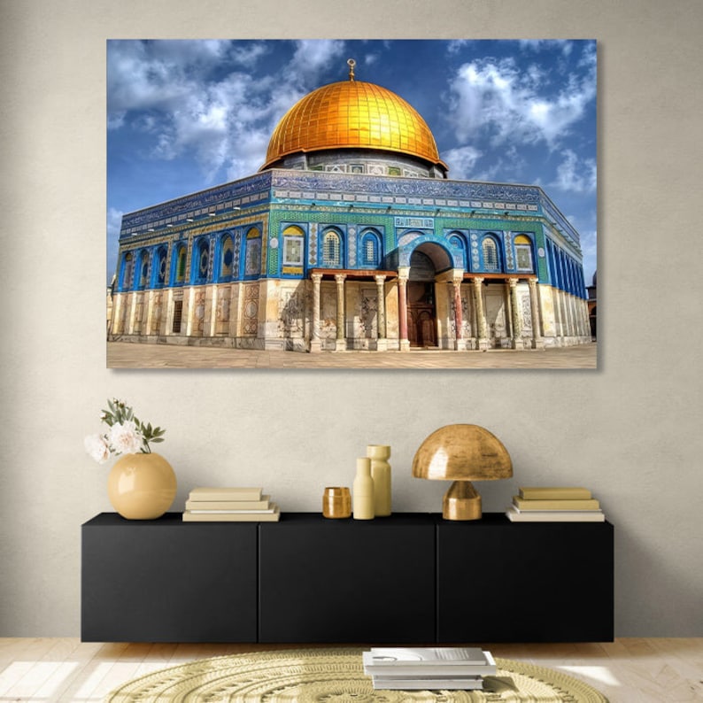 Masjid Al Aqsa Islamic Wall Art Islamic Painting on Canvas Masjid Al ...