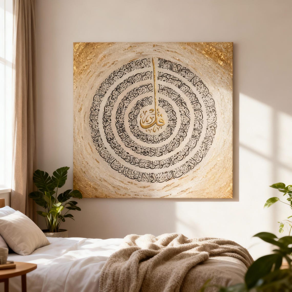 4 Quls Islamic Canvas Print | Arabic Calligraphy Abstract Art - Etsy