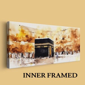 Khana Kaaba Islamic Wall Art - Abstract Muslim Canvas Painting - Etsy UK