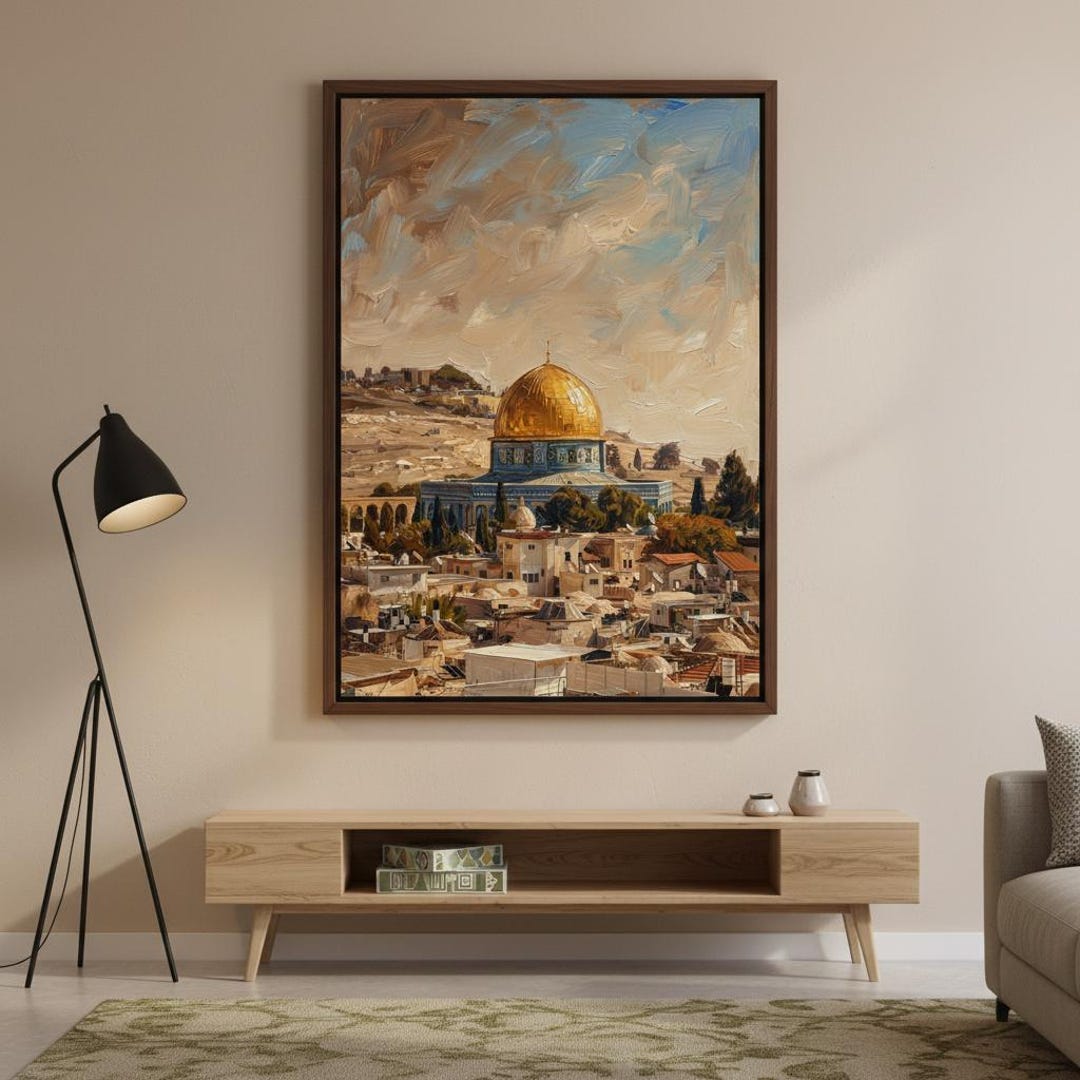 Masjid Al Aqsa Art Print | Abstract Islamic Wall Decor - Etsy
