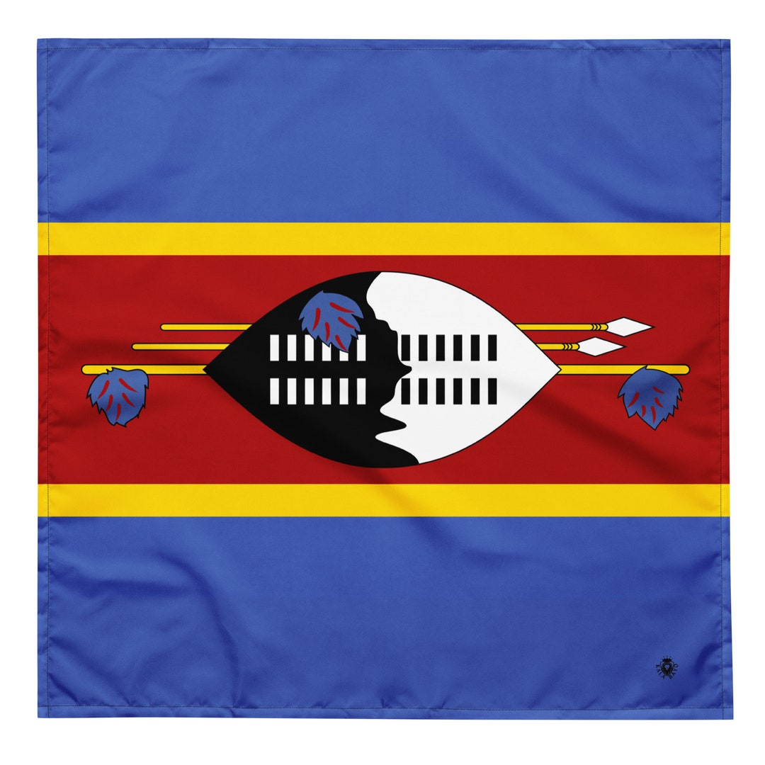 Eswatini Flag Bandana - African Flags - Soft and Washable - Headscarf ...