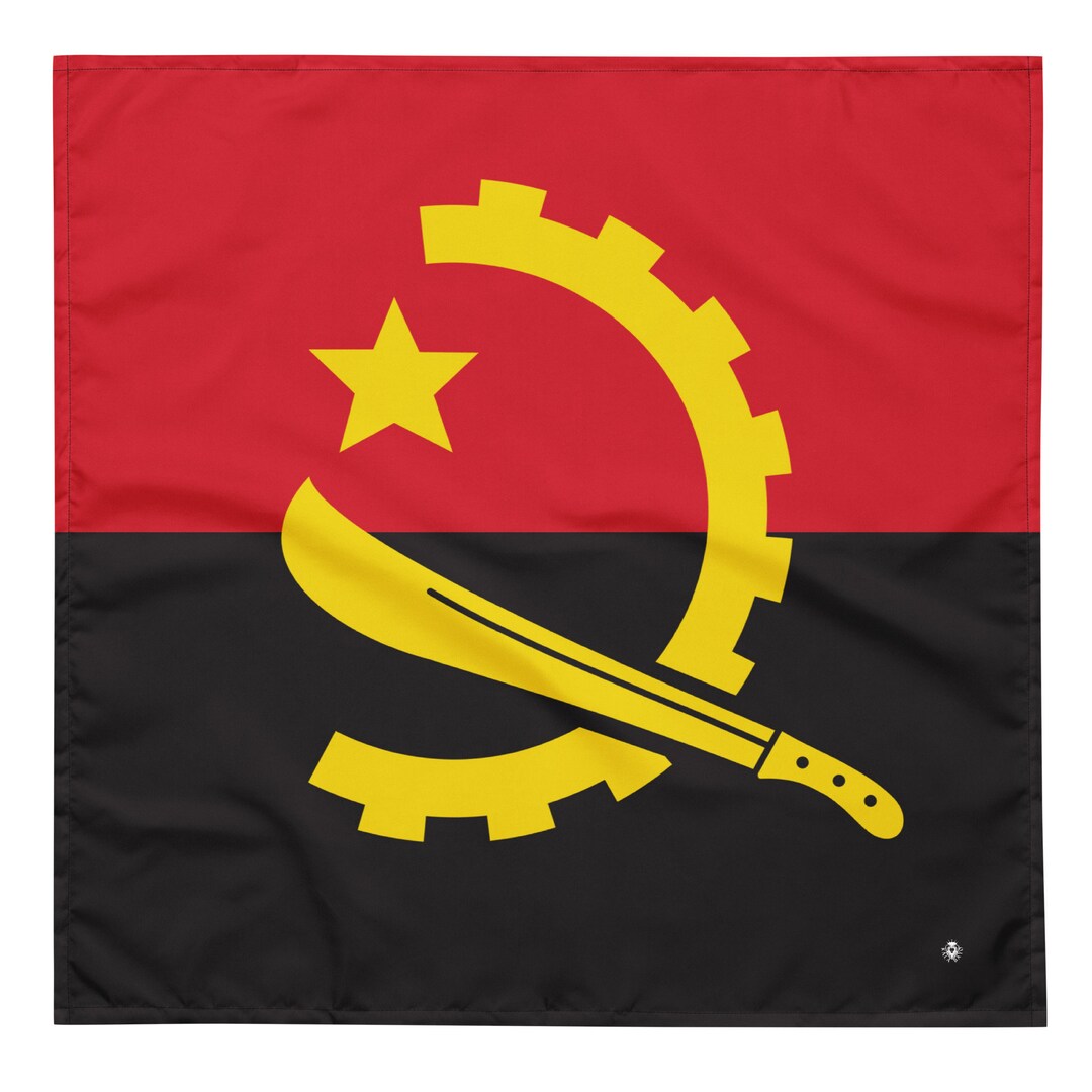 Angola Flag Bandana - African Flags - Soft and Washable - Headscarf ...