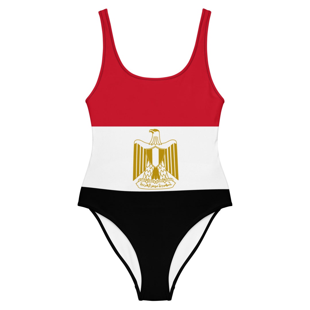 Egypt Flag Swimsuit – One-piece African Caribbean Swimwear - Etsy