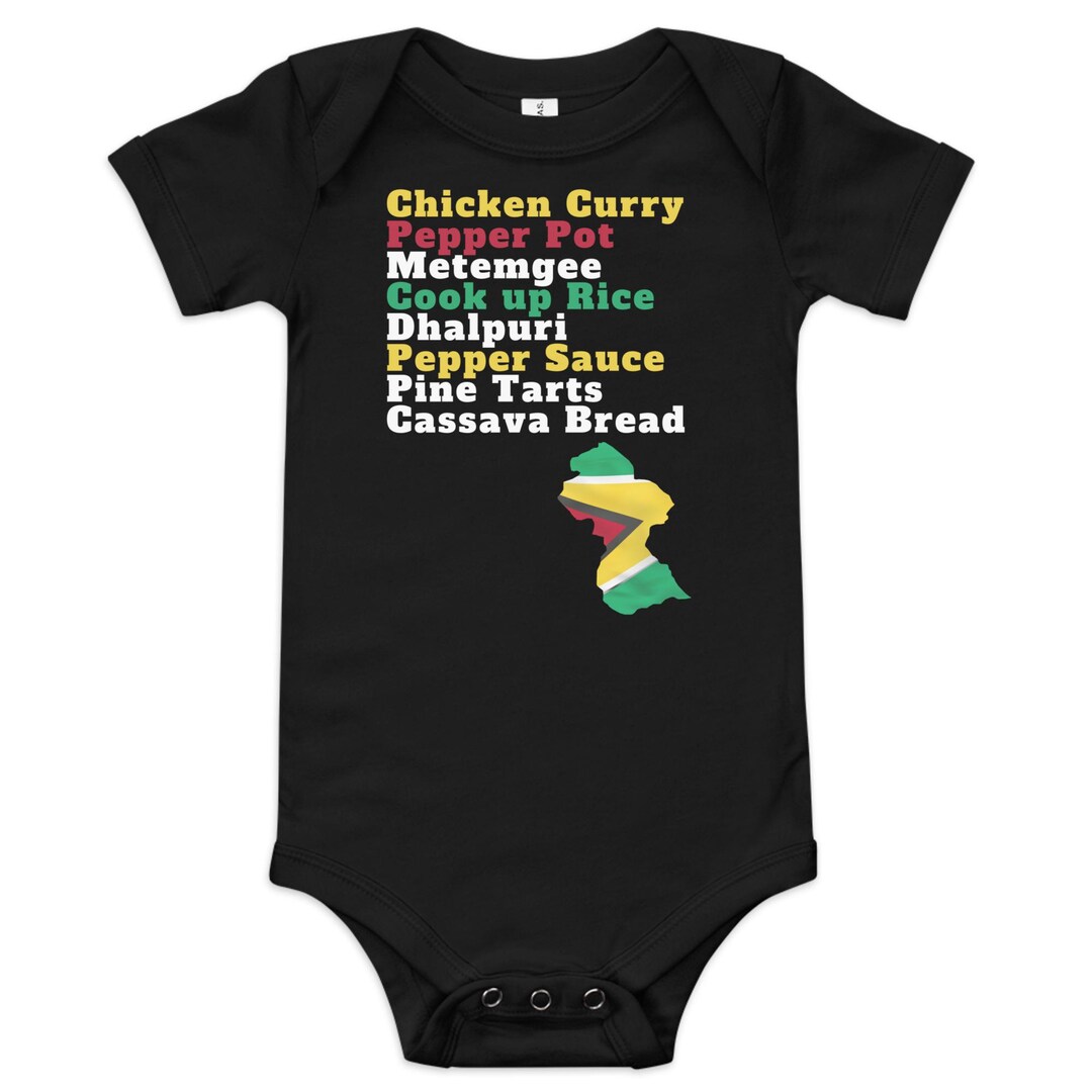 Guyanese Foods Baby Onesie: Caribbean Baby Bodysuit - Etsy