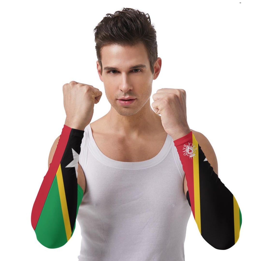 St. Kitts and Nevis | Caribbean Arm Sleeves Pair | UV Protection | Cultural Pride Accessories ...