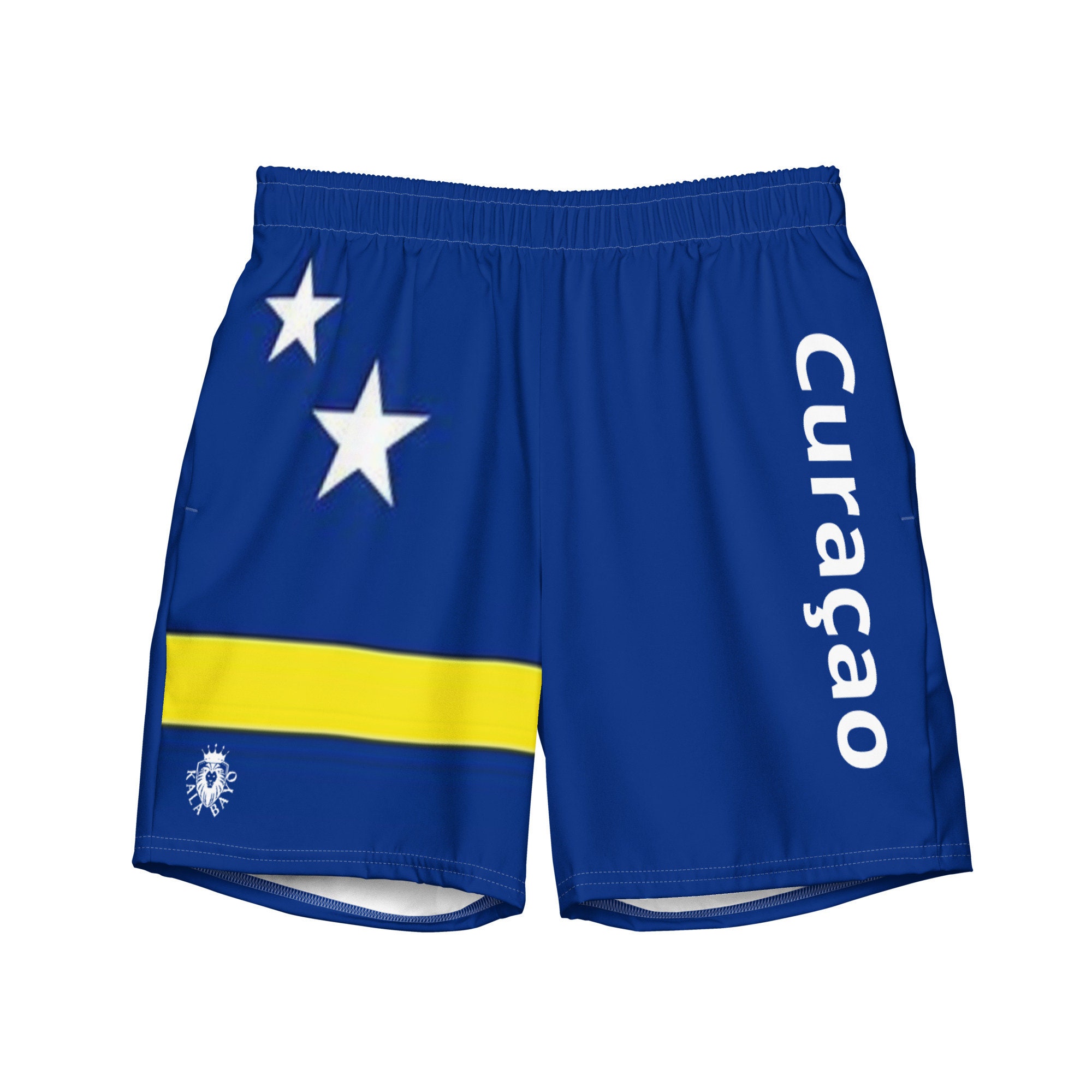 Curaçao Men's Swim Trunks - Flag Swim Trunks - Caribbean Mens Beach ...