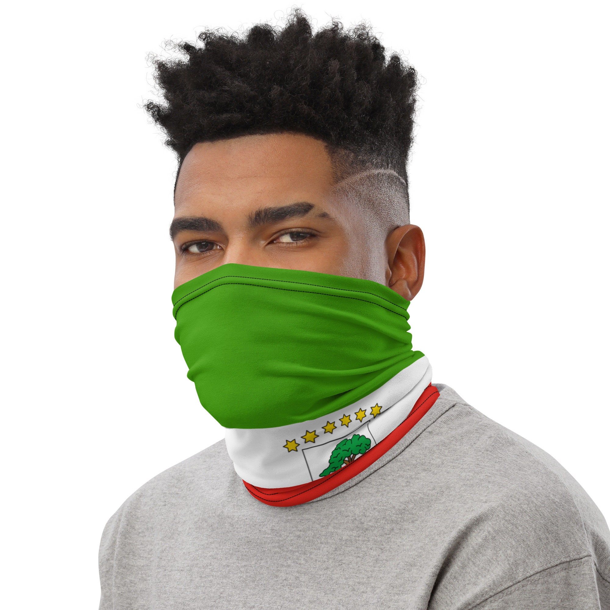 Equatorial Guinea Neck Gaiter - African Flag Face Neck Gaiter - Etsy