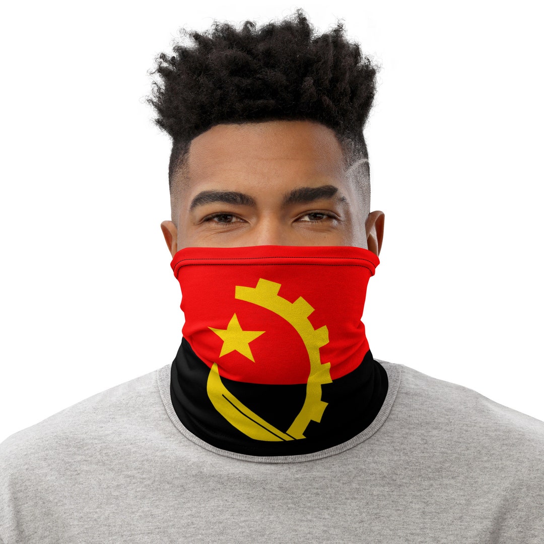 Angola Neck Gaiter - African Flag Face Neck Gaiter - Etsy