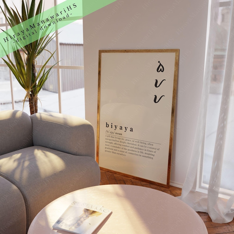 Printable Filipino Baybayin Script and Definition Wall Art - Biyaya ...