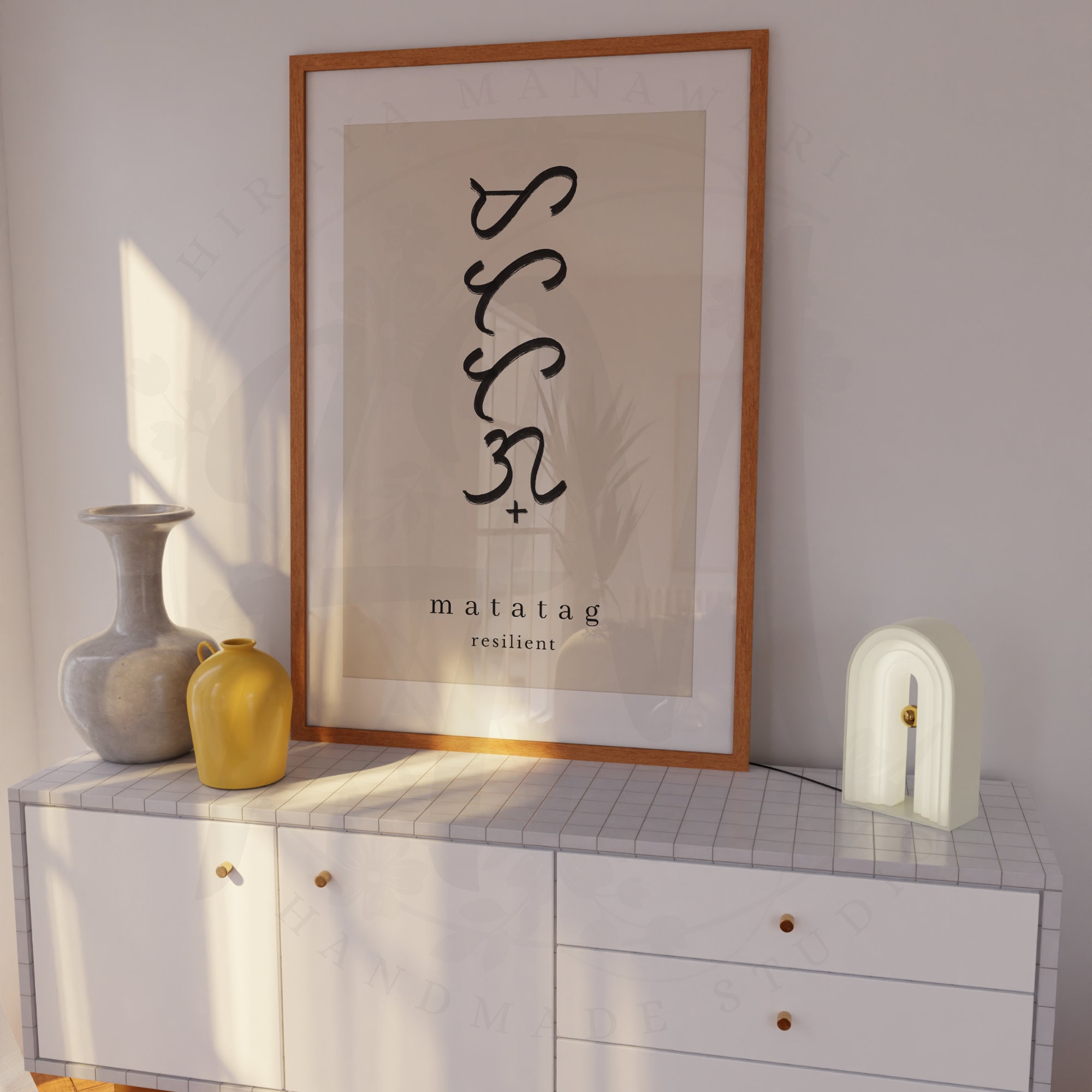 Printable Filipino Baybayin Script Wall Art - Matatag (digital Download ...