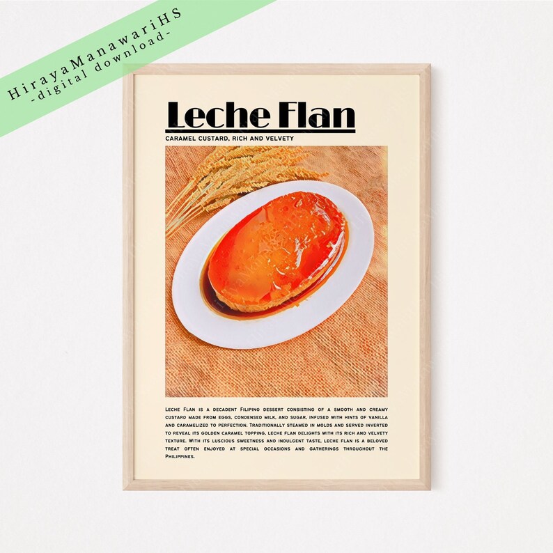Leche Flan, Filipino Food, Food Culture, Philippines Art, Filipino Art ...