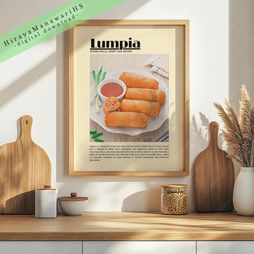 Printable Filipino Food Wall Art - Lumpia (digital Download) - Etsy