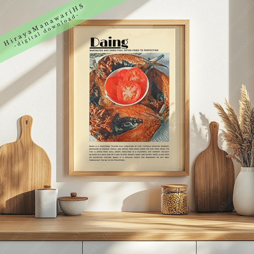 Printable Filipino Food Wall Art - Daing (digital Download) - Etsy