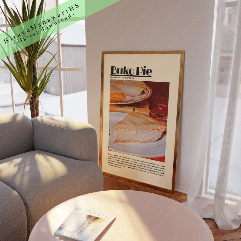 Printable Filipino Food Wall Art - Buko Pie (digital Download) - Etsy