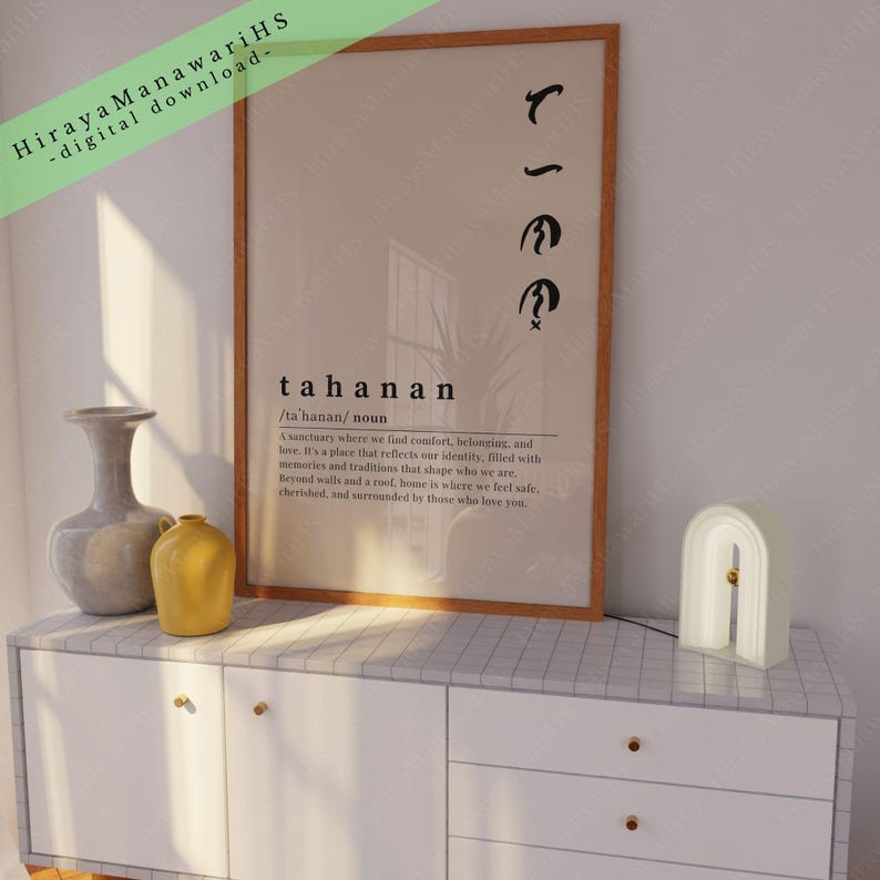 Printable Filipino Baybayin Script and Definition Wall Art - Tahanan ...
