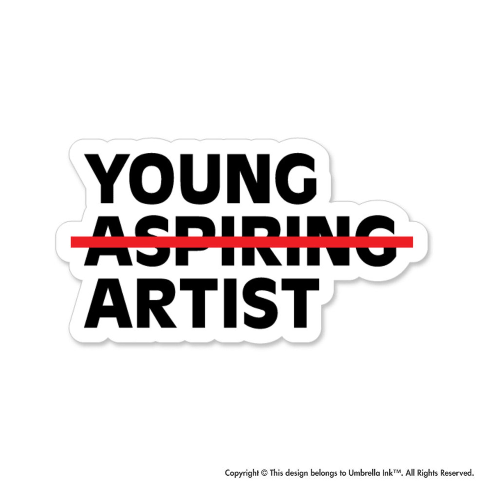 Young Aspiring Artist Sticker Decal Creatives Painters Photographers ...