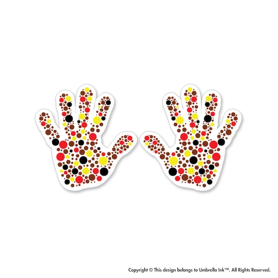 Australian Aboriginal Hand Art 1000x1000