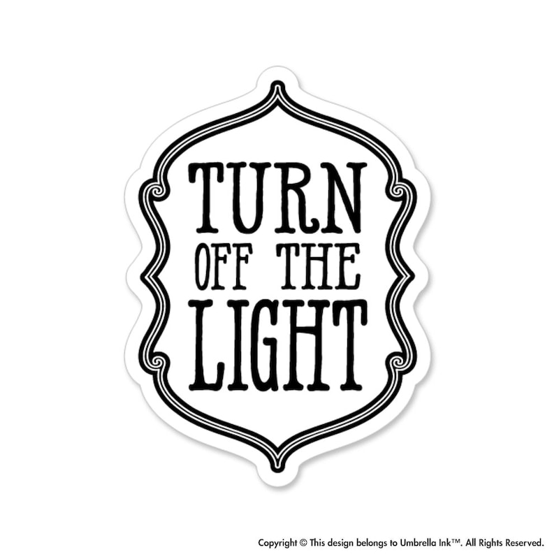 Turn off Lights Sign - Etsy