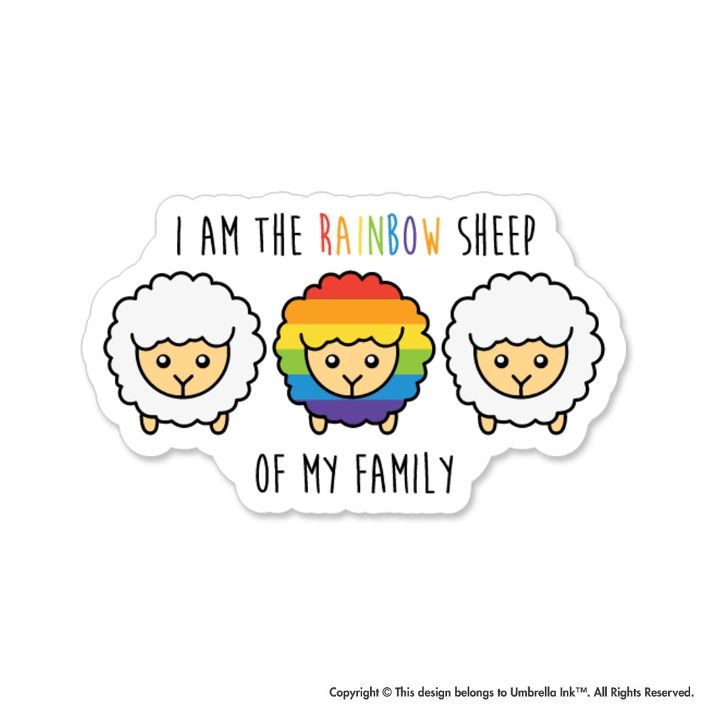 Rainbow Sheep Pride Sticker Decal - Etsy