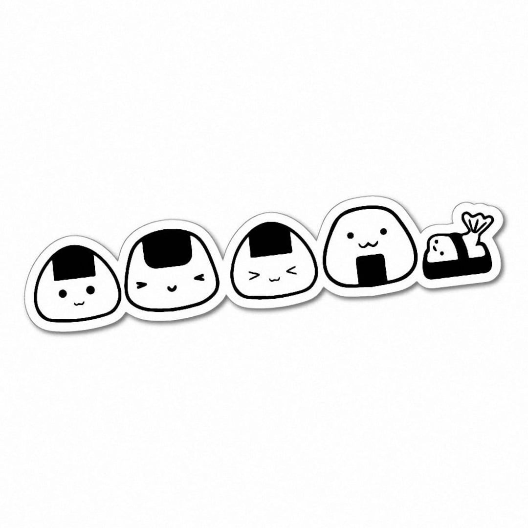 ONIGIRI Rice Ball JDM Sticker Decal Japanese Cuisine Food Japanese ...