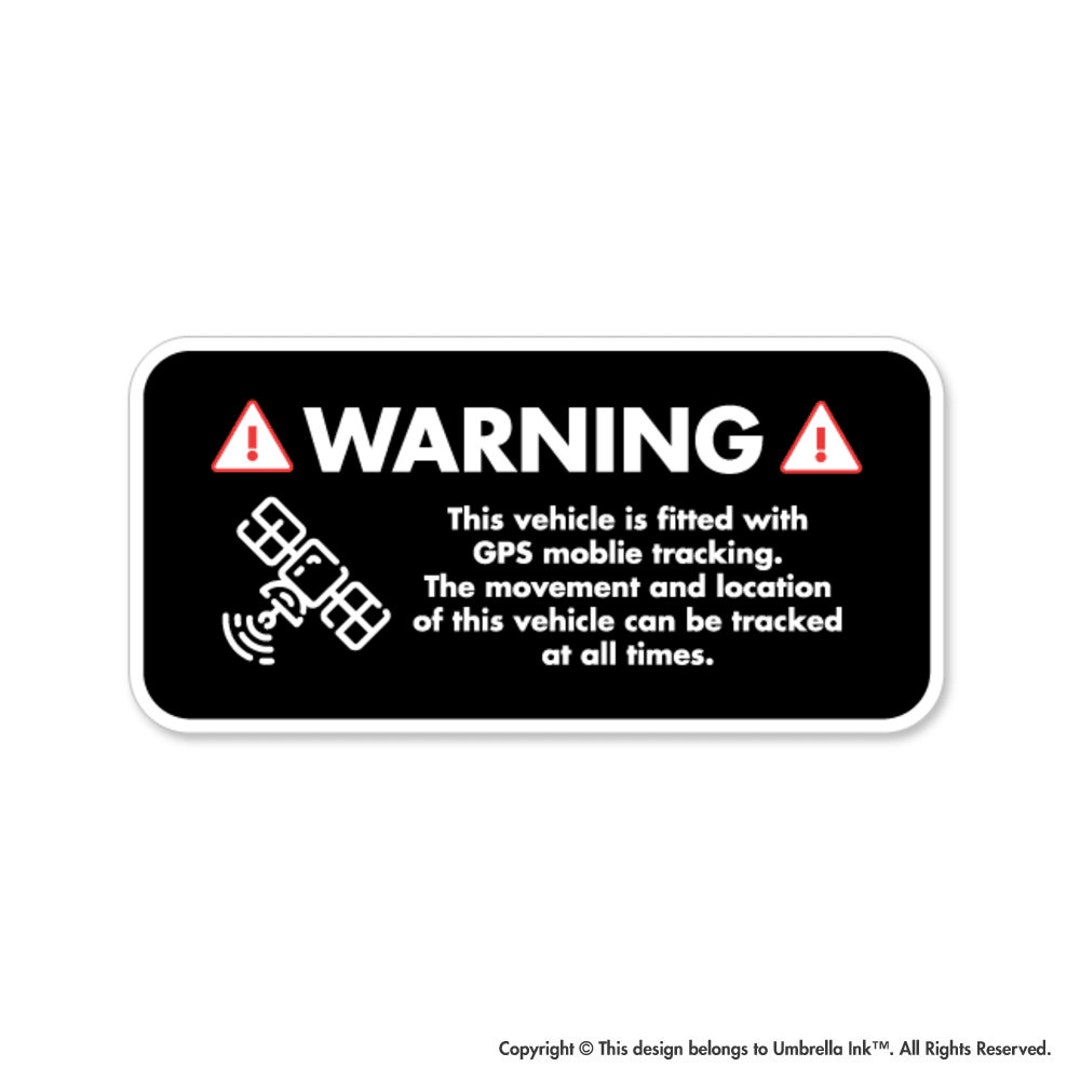 Warning GPS Tracking Sticker Decal Safety Vehicle Anti Theft Caution ... Warning GPS Tracking Sticker Decal Safety Vehicle Anti Theft Caution ...