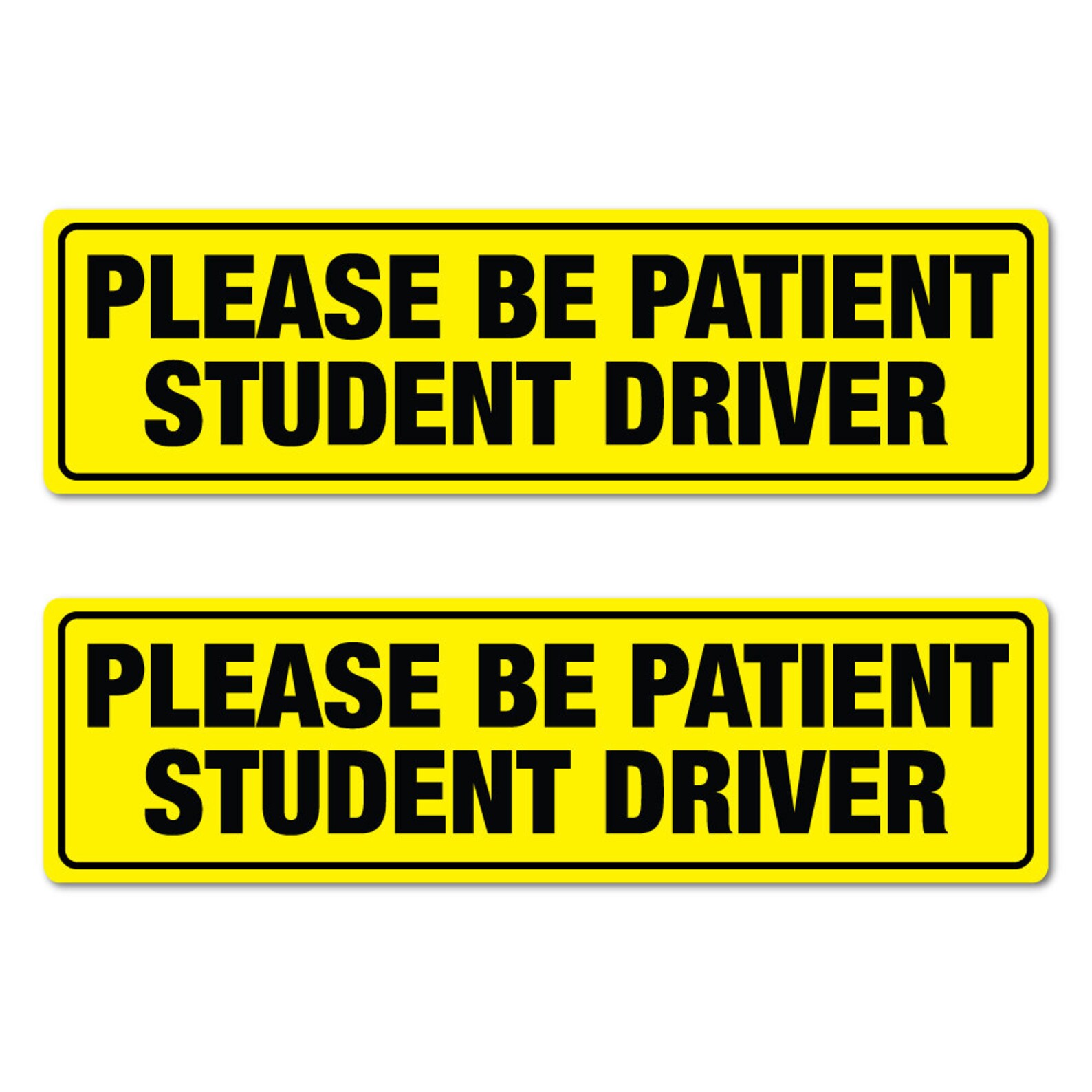 Be Patient Learner Student Driver Sticker Decal Road Safety Car Truck ...